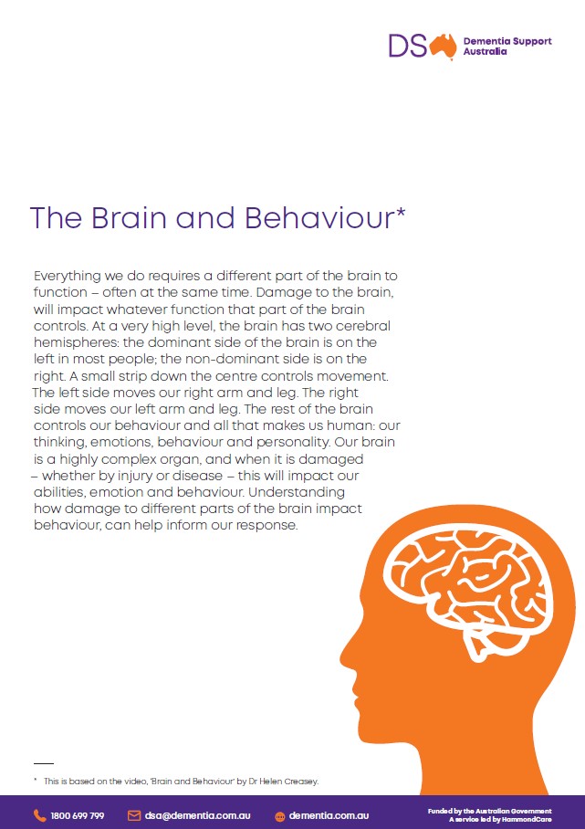 Brain & Behaviour Factsheet